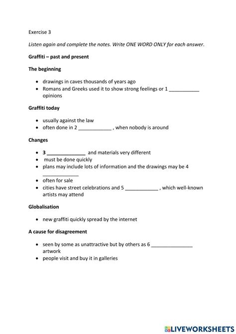 Ie3 Unit 8 Listening Exercise 3 Worksheet Live Worksheets