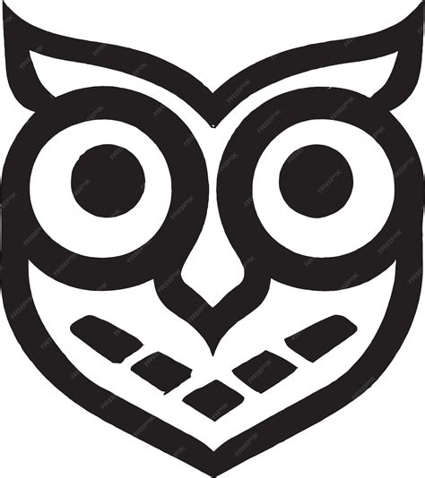Premium Vector Intricate Owl Emblem With Detailed Illustration And