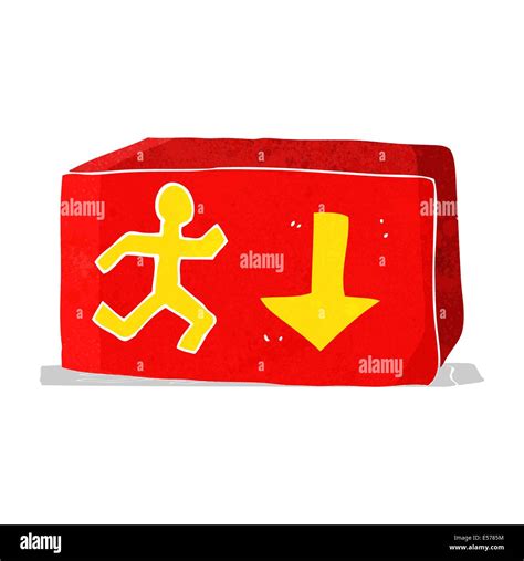 Cartoon Exit Sign Stock Vector Image Art Alamy