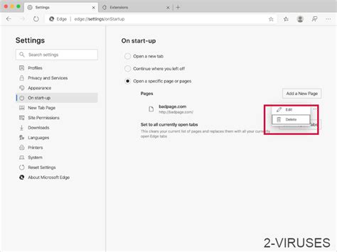 Fake Edge Update Pop Ups Dedicated Viruses