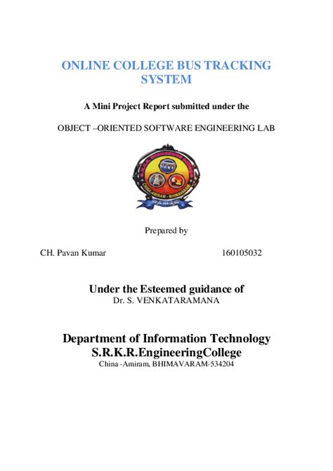 Doc College Bus Tracking System Documentation