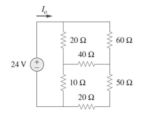 Solved Calculate Io In The Circuit Of The Following Figure