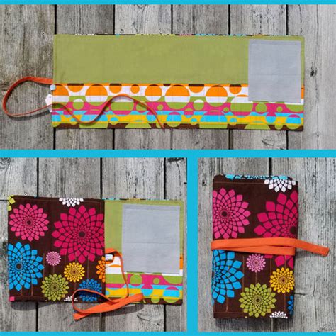 Small Tool Roll Crochet Hook Pencils Etc Themoderndream