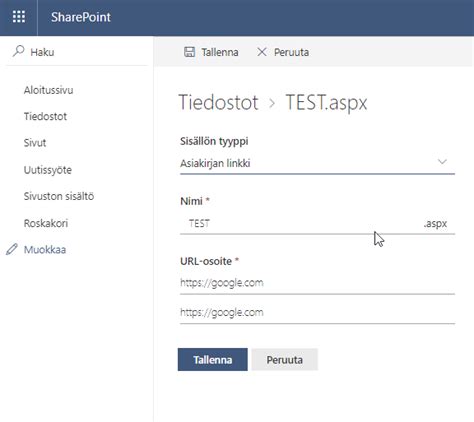sharepoint 2016 2019 se link to document content type opens