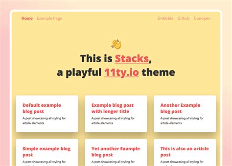 eleventy based jamstack templates stackrole