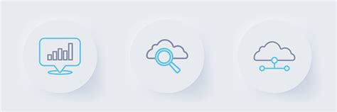 라인 설정 네트워크 클라우드 연결 검색 컴퓨팅 및 파이 차트 인포 그래픽 아이콘 벡터 0명에 대한 스톡 벡터 아트 및 기타 이미지 0명 개념 그래프 Istock