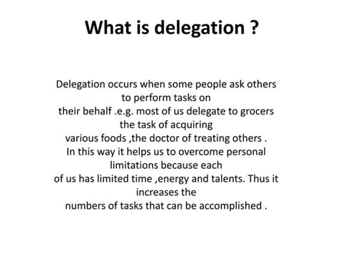 Delegation And Decentralization Ppt Business And Finance