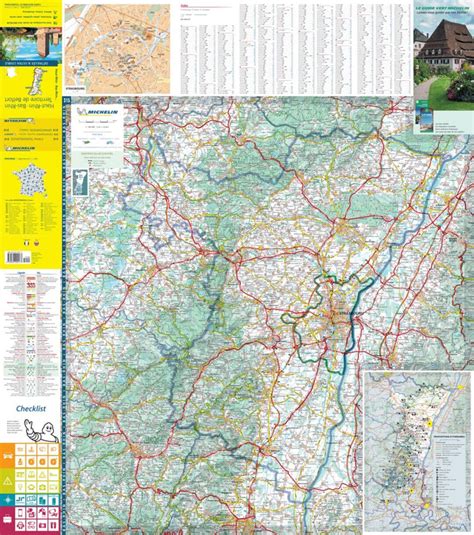 Carte Touristique Et Routière Alsace Michelin La Compagnie Des Cartes Le Voyage Et La