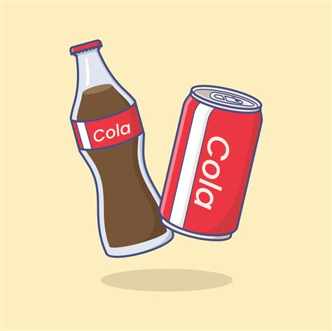 Cute Cartoon Cola Drink 20792783 Vector Art At Vecteezy