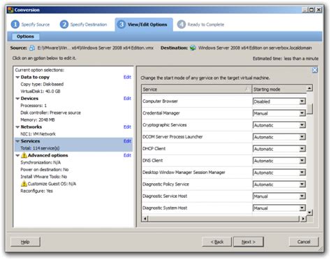 Convert A Virtual Machine From VMware Workstation To ESXi VSphere Networking HowTos