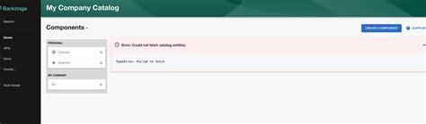 Error Could Not Fetch Catalog Entities · Issue 12049 · Backstagebackstage · Github