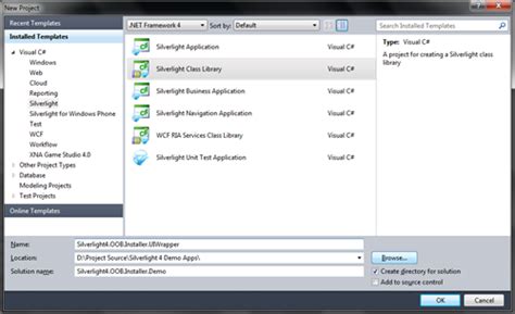 How To Create A Silverlight Oob Installer Wrapper Ui Library Kunal