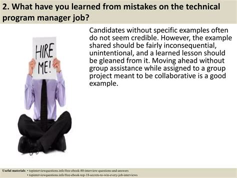 top 10 technical program manager interview questions and answers ppt