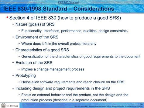 Seg3101 Ch3 2 Requirements Documentation Standards Ieee830 2 Pptx