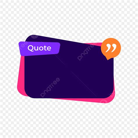 Text Box Quotes Vector Hd Images Empty Shapes Quote Text Box Template Banner Shape Text Box