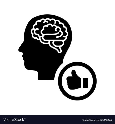 Brain Intelligent Icon Black Graphics Royalty Free Vector