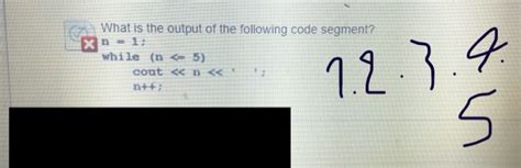 Solved Pru What Will The Following Code Display X Int