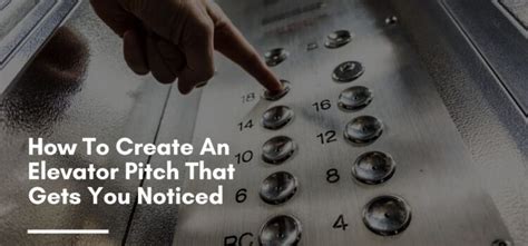 Stand Out In Your Job Search How To Create An Elevator Pitch That Gets