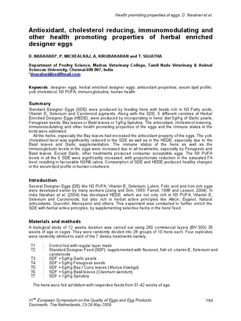 Antioxidant Cholesterol Reducing Immunomodulating And Other Health