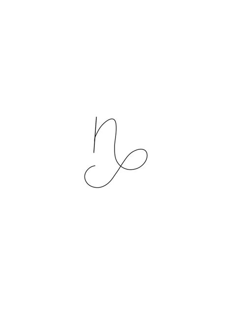 Letter J Cursive Tattoo Design