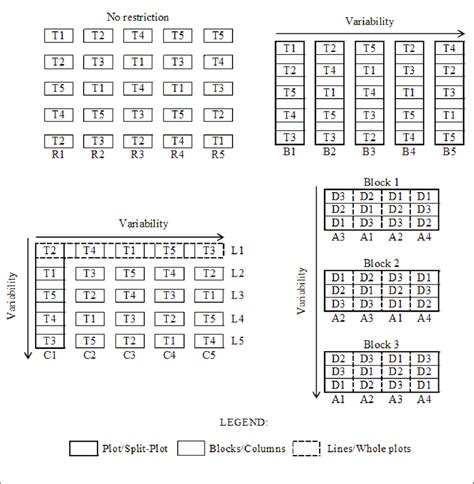 Illustration Of The Completely Randomized Upper Left Complete Blocks