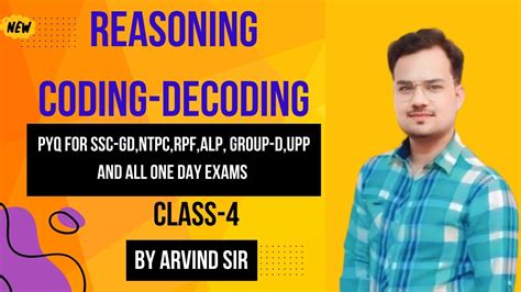Reasonig Practice Set 4coding Decodingforssc Gdrailwayntpcgroup Dupp And Other Exams