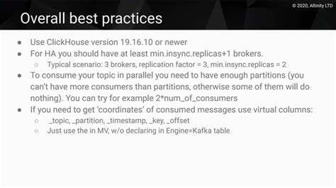Fast Insight From Fast Data Integrating Clickhouse And Apache Kafka Ppt