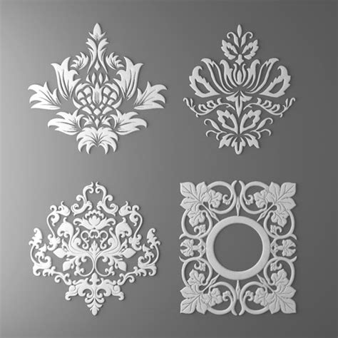 3d Rosette Molding Model