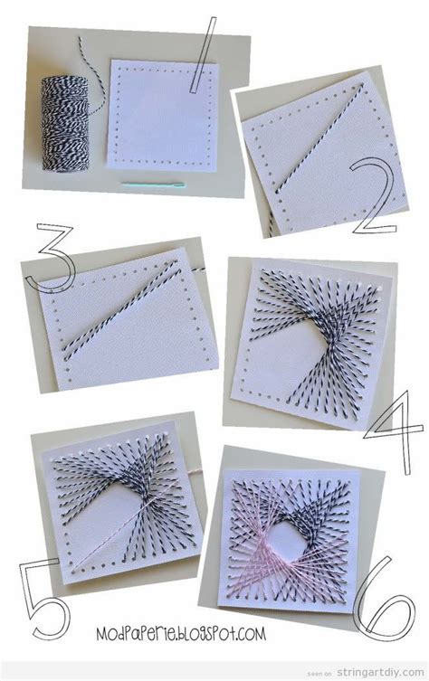 Easy String Art Turorial On Cardboard Full Of Holes String Art Diy