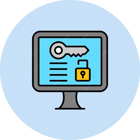 Premium Vector Access Device Flat Illustration