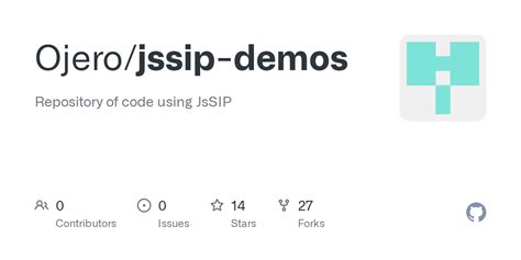 Github Ojerojssip Demos Repository Of Code Using Jssip