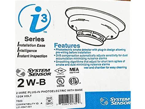 System Sensor SYSTEM SENSOR W B System Sensor W B I Whi