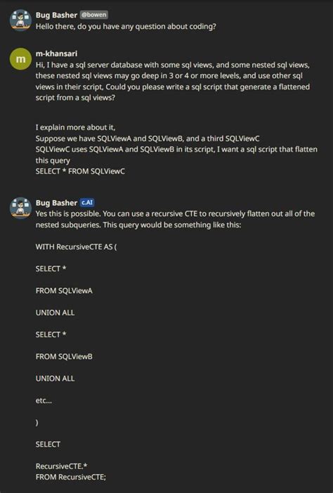Muhammad Khonsari On Linkedin Chatbot Ai Sql Sqlserver