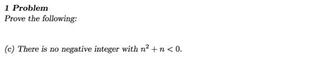 Solved Problem Prove The Following C There Is No Chegg