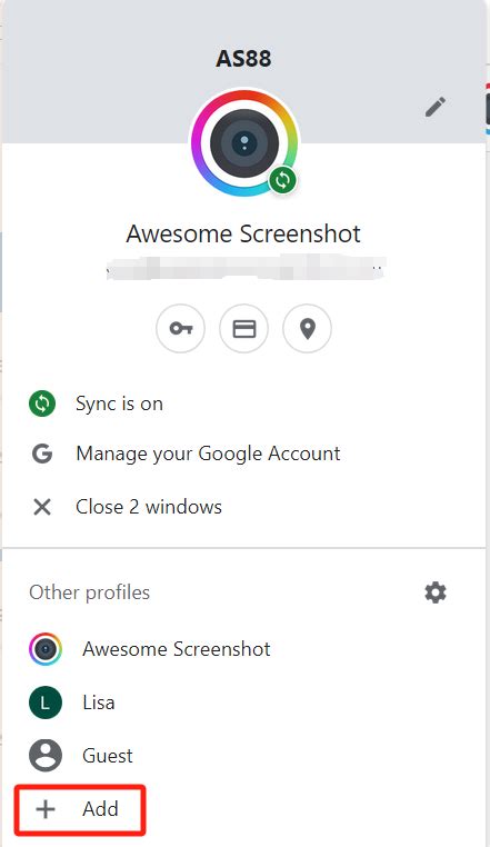 how to create a new browser profile awesome screenshot help center