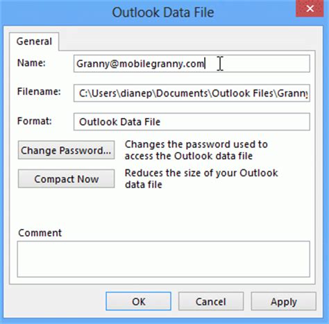 Tip 1057 Rename Accounts In Outlook 2013 Outlook Tips