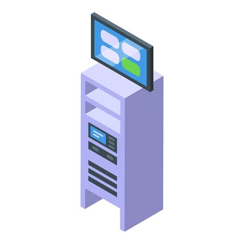 premium vector isometric computer server rack icon