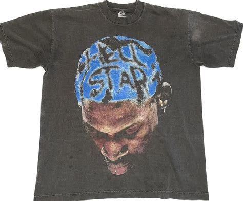 Hellstar Rodman Tee Blue Black Token Miami
