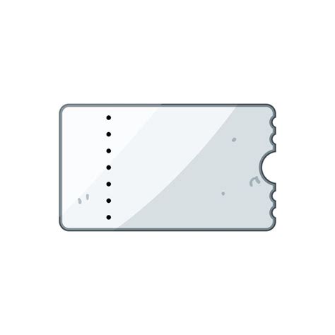 Ticket Pass White Cartoon Illustration 67515990 Vector Art At Vecteezy