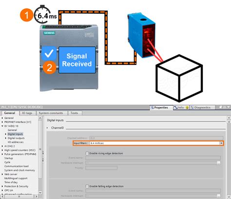 S7 1200 Plc Configuration Cpu Digital Io Settings