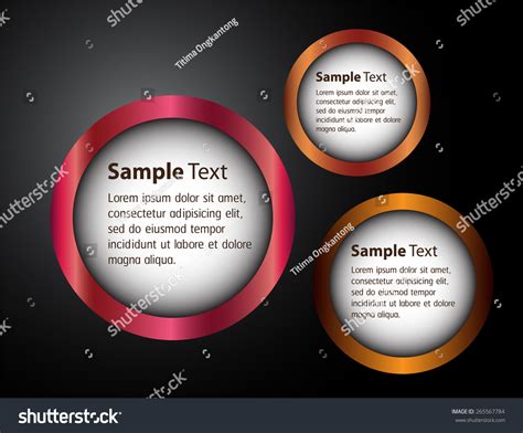 Colorful Modern Circle Text Box Template Stock Vector Royalty Free Shutterstock