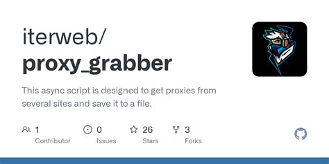 Github Iterweb Proxy Grabber This Async Script Is Designed To Get Proxies From Several Sites