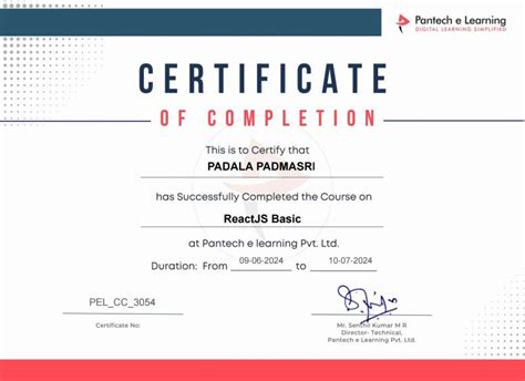 Padala Padmasri On Linkedin Reactjs Webdevelopment Pantechelearning Continuouslearning