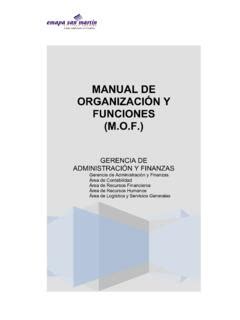 MANUAL DE ORGANIZACIÓN Y FUNCIONES (M.O.F.) / manual-de-organizaci-211 ...