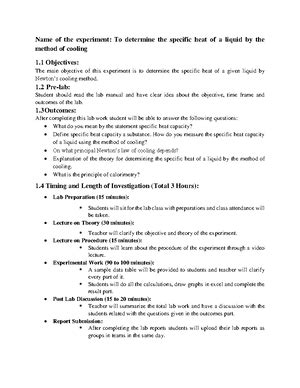 Lab Report LAB REPORT ON To Determine The Radius Of Curvature Of A Plano Convex Lens Using