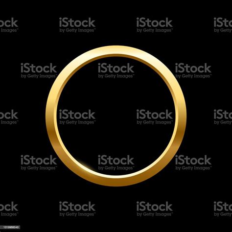 검은 색 배경에 그림을위한 골드 라운드 프레임 사진 그림 카드 또는 사진을 위한 빈 공간입니다 3d 사실적인 현대 서클 템플릿