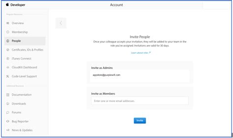 App Store Set Up Developer Account Purple Support