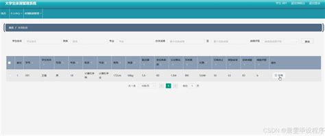 springboot毕设 大学生体测管理系统 程序 论文 csdn博客