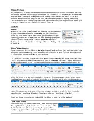 Most Important Shortcuts For Microsoft Outlook Pdf