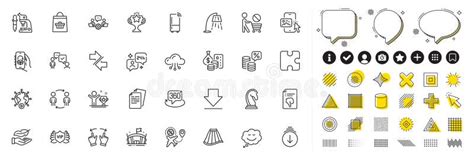 Set Of Victory Microscope And Teamwork Line Icons For Web App Pictogram Icon Vector Stock